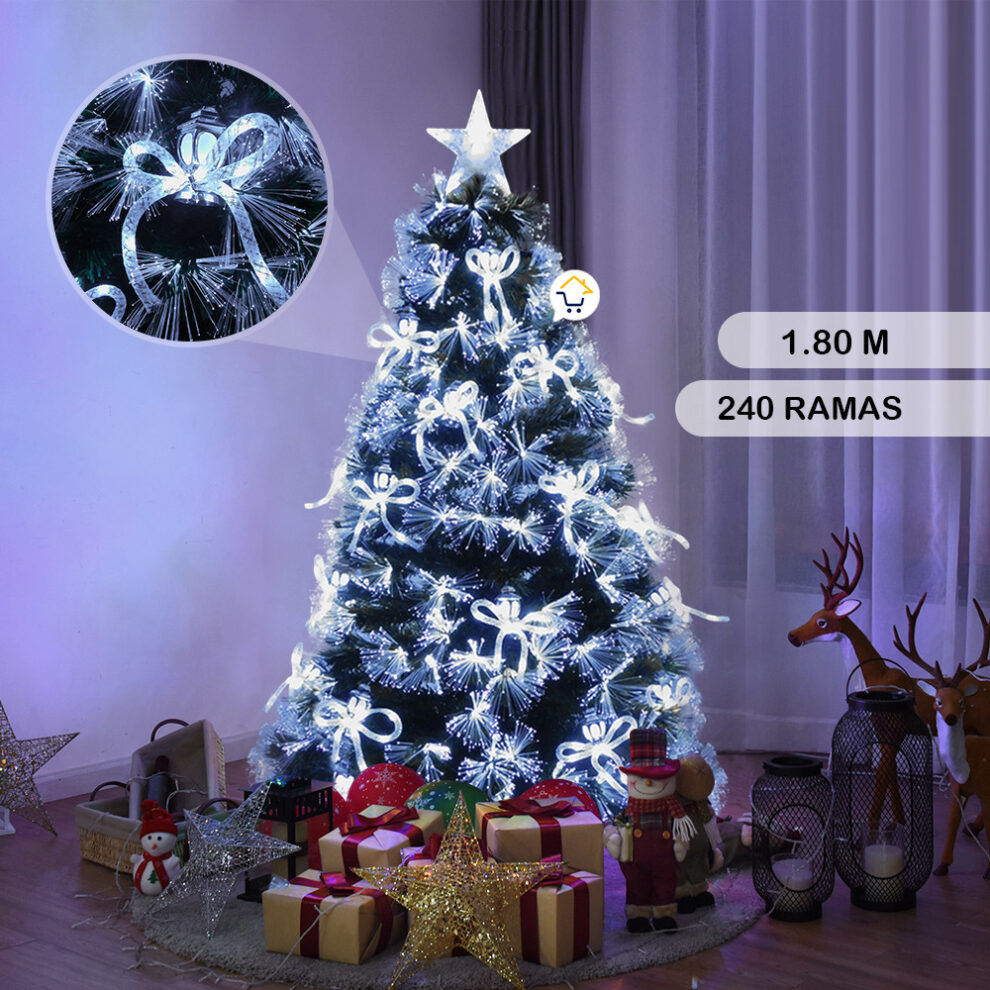 Árbol de navidad fibra óptica 1.80 m - Cozy Houses